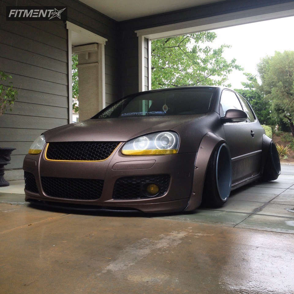 2007 Volkswagen GTI Base with 18x11 SSR and Nankang 225x35 on Air ...