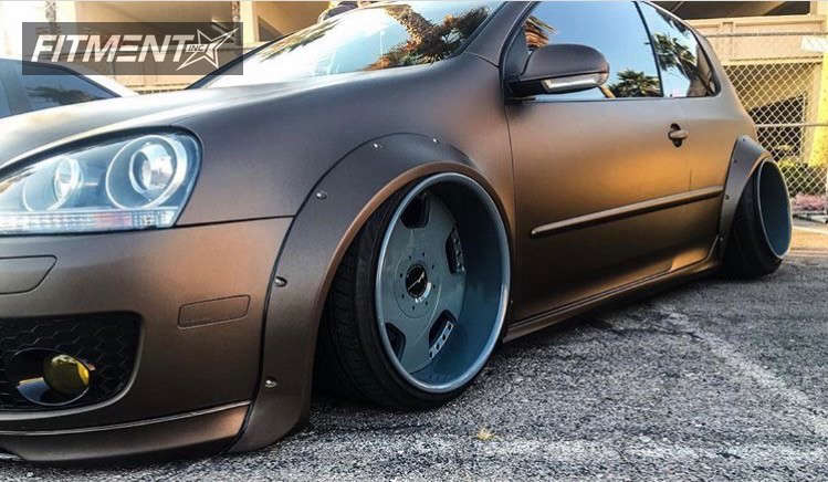 2007 Volkswagen GTI Base with 18x11 SSR and Nankang 225x35 on Air ...