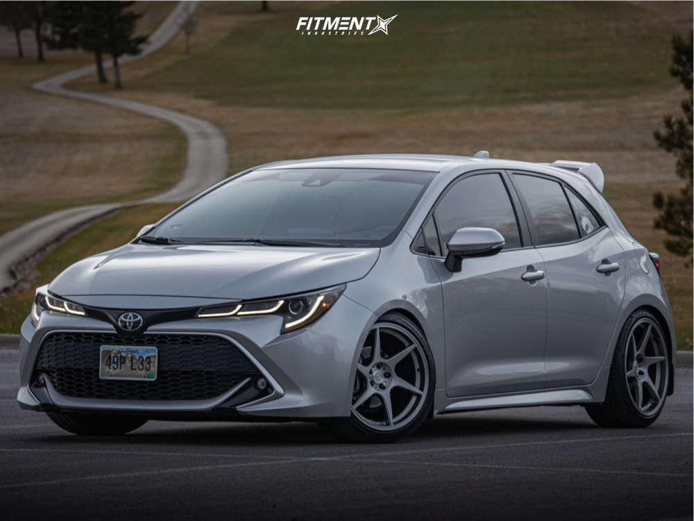 2020 Toyota Corolla XSE with 18x9.5 Anovia Titan and Falken 235x40 on ...