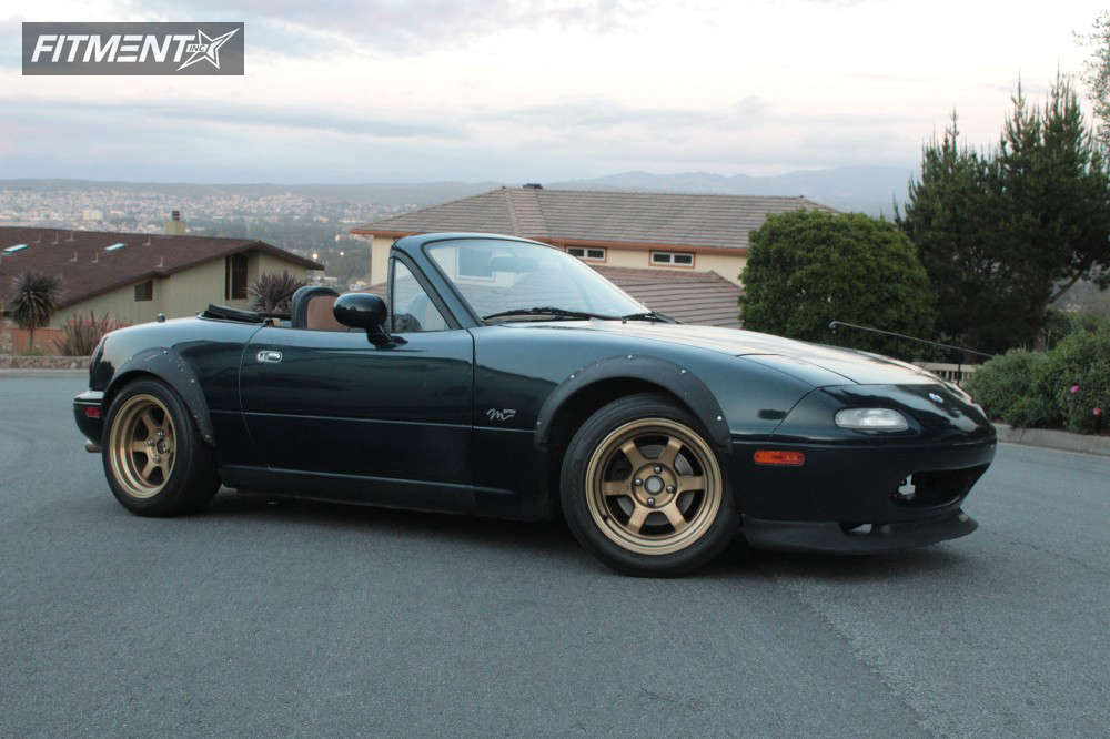 1994 Mazda MX-5 Miata Base with 15x8 Rota Grid and Dunlop 205x50 on ...