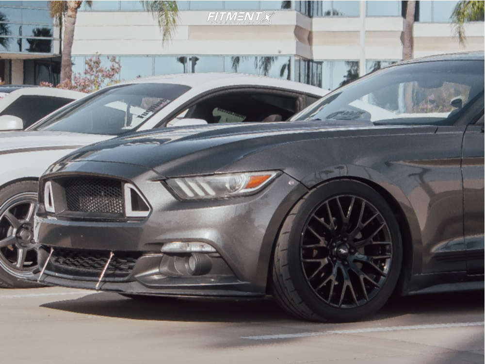 2015 Ford Mustang EcoBoost with 19x9 American Muscle Performance Pack ...
