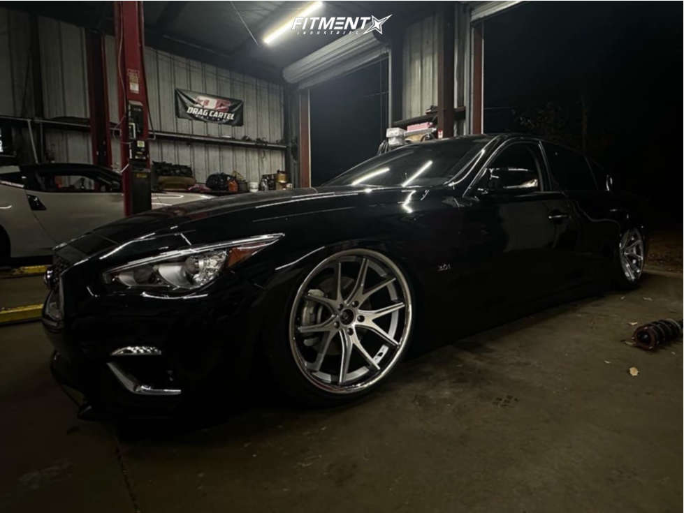 2020 INFINITI Q50 Luxe with 20x10.5 Ferrada Fr2 and Vercelli 245x35 on Air Suspension | 2454504 ...