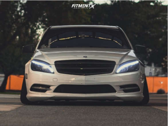 2011 Mercedes-Benz C300 Luxury with 18x9.5 ESR Sr01 and Land Golden ...