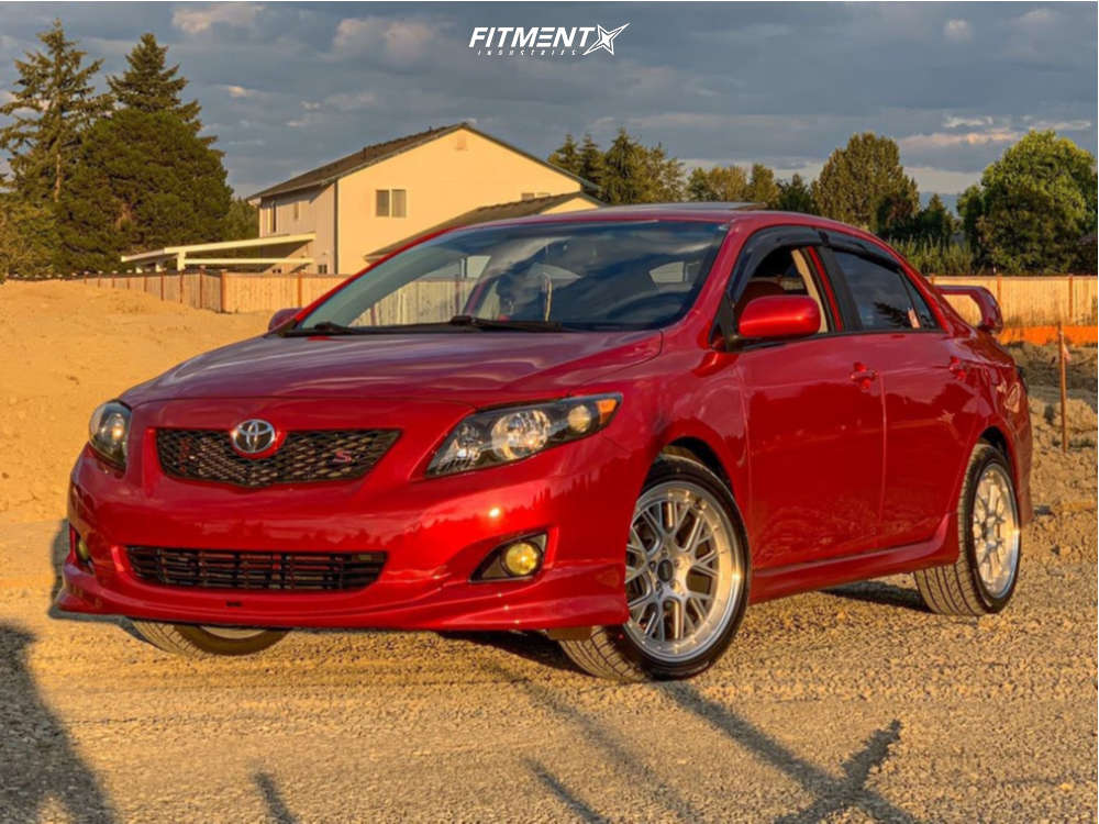 2010 Toyota Corolla S with 18x8.5 ESR Cs11 and Vercelli 235x40 on Stock ...