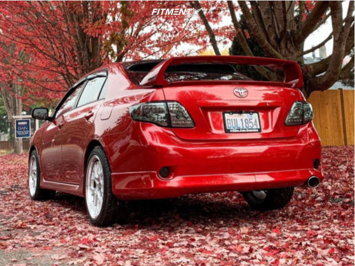 2010 Toyota Corolla S with 18x8.5 ESR Cs11 and Vercelli 235x40 on Stock ...