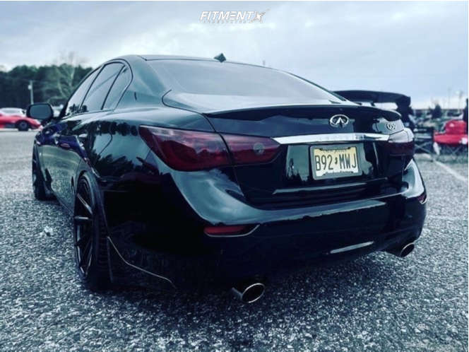 2017 INFINITI Q50 Premium with 19x10 Vossen Cvt and Pirelli 245x40 on Lowering Springs | 2455997 ...