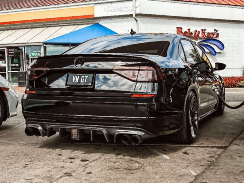 2018 Volkswagen Passat GT with 18x9.5 Aodhan Ah-x and Yokohama 235x45 ...