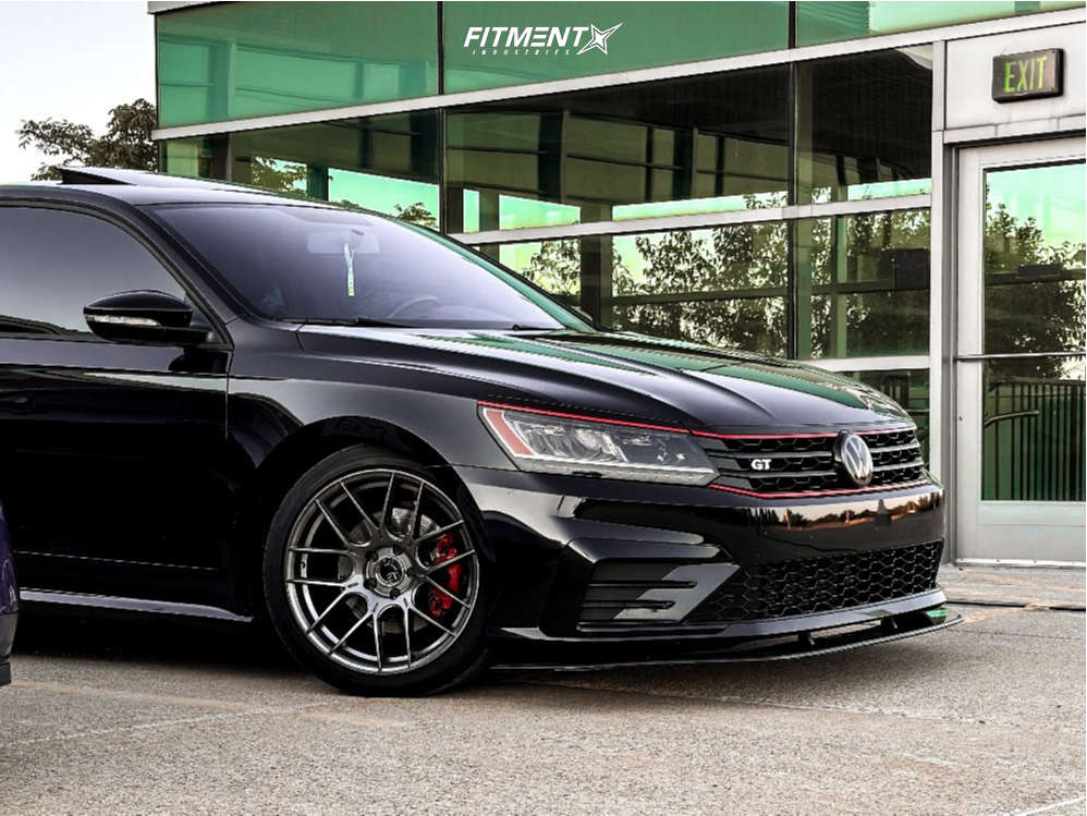 2018 Volkswagen Passat GT with 18x9.5 Aodhan Ah-x and Yokohama 235x45 ...