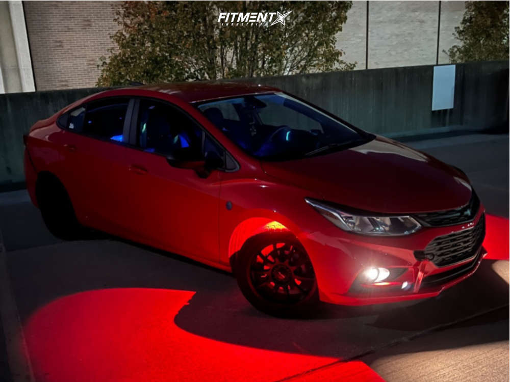 2017 Chevrolet Cruze LS with 17x7 Vision Bane and Vercelli 225x45 on ...