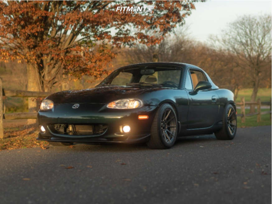 2003 Mazda Miata LS with 15x8 Advanti Racing Storm S1 and Continental ...
