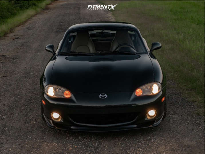 2003 Mazda Miata LS with 15x8 Advanti Racing Storm S1 and Continental ...