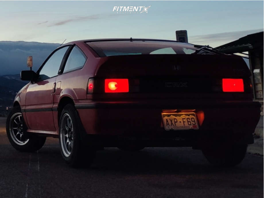 1986 Honda Civic CRX Si with 15x7.5 Konig Countergram and Fusion 195x60 ...