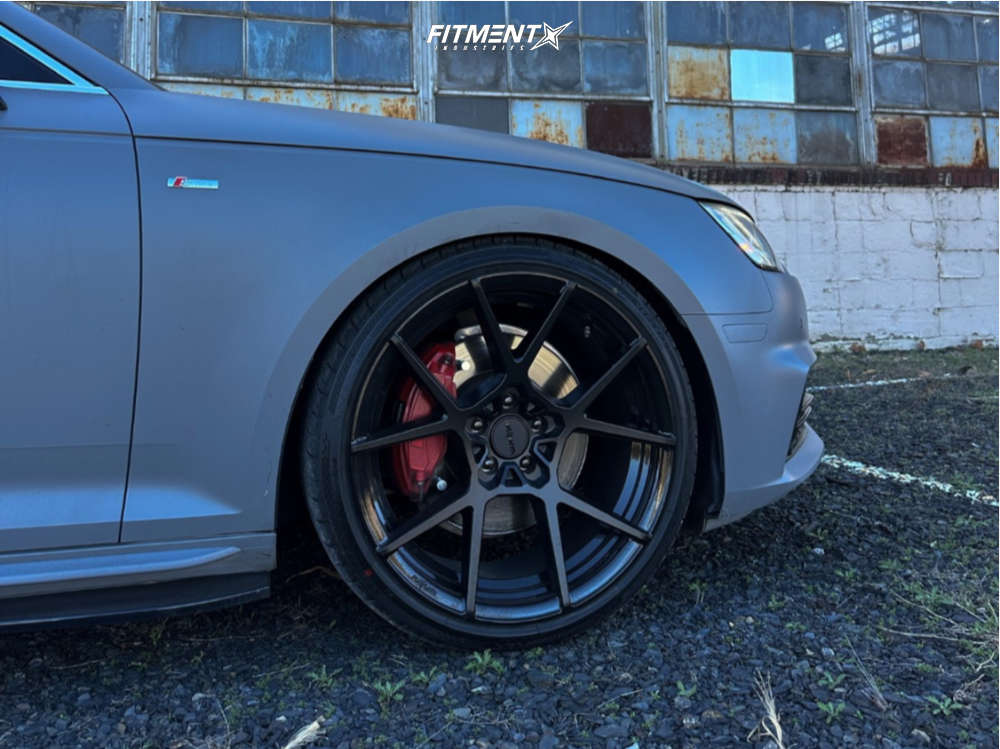2017 Audi A4 Quattro Premium Plus with 20x10 Rotiform Kps and Vercelli 235x35 on Lowering ...