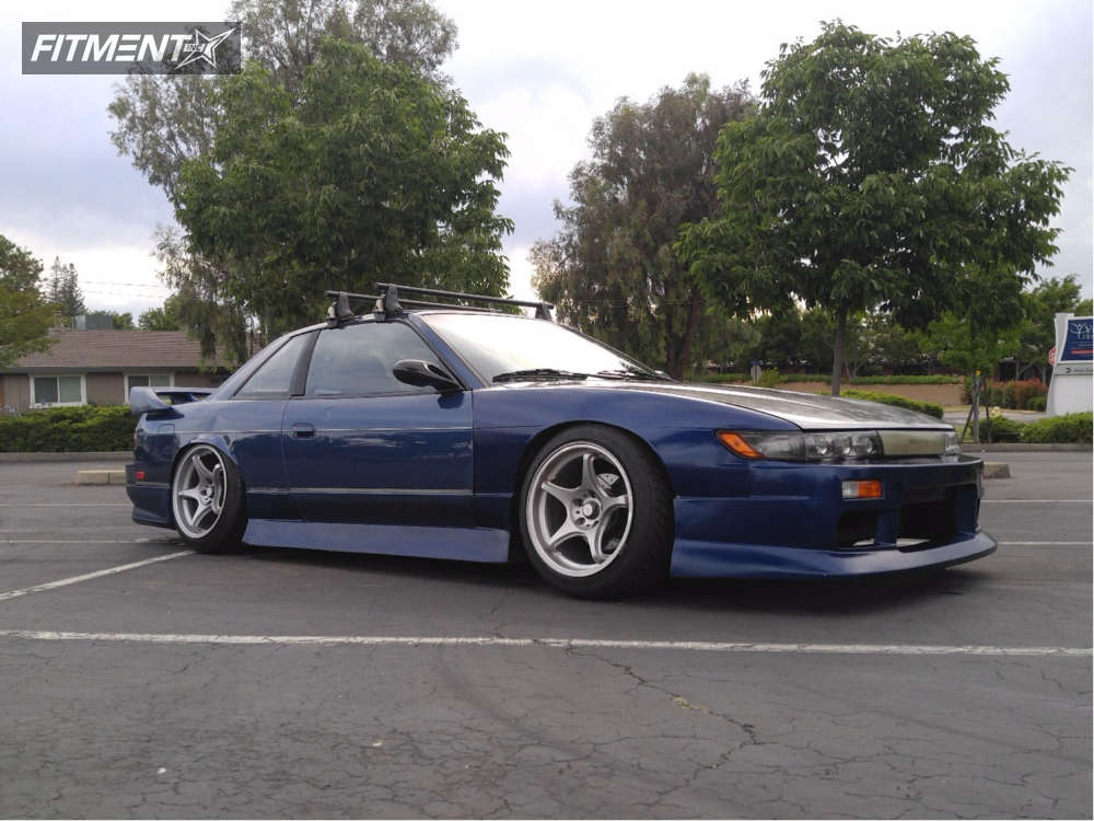 1993 Nissan 240SX Base with 17x10 5zigen FN01R-C and Federal 225x45 on ...