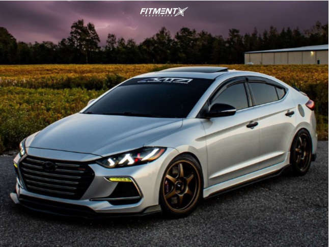 2018 Hyundai Elantra Sport with 18x8.5 Konig Hexaform and Toyo Tires 225x40 on Coilovers ...