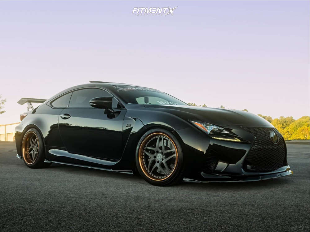 2016 Lexus RC F Base with 19x9.5 Heritage Ebisu and Michelin 255x35 on ...