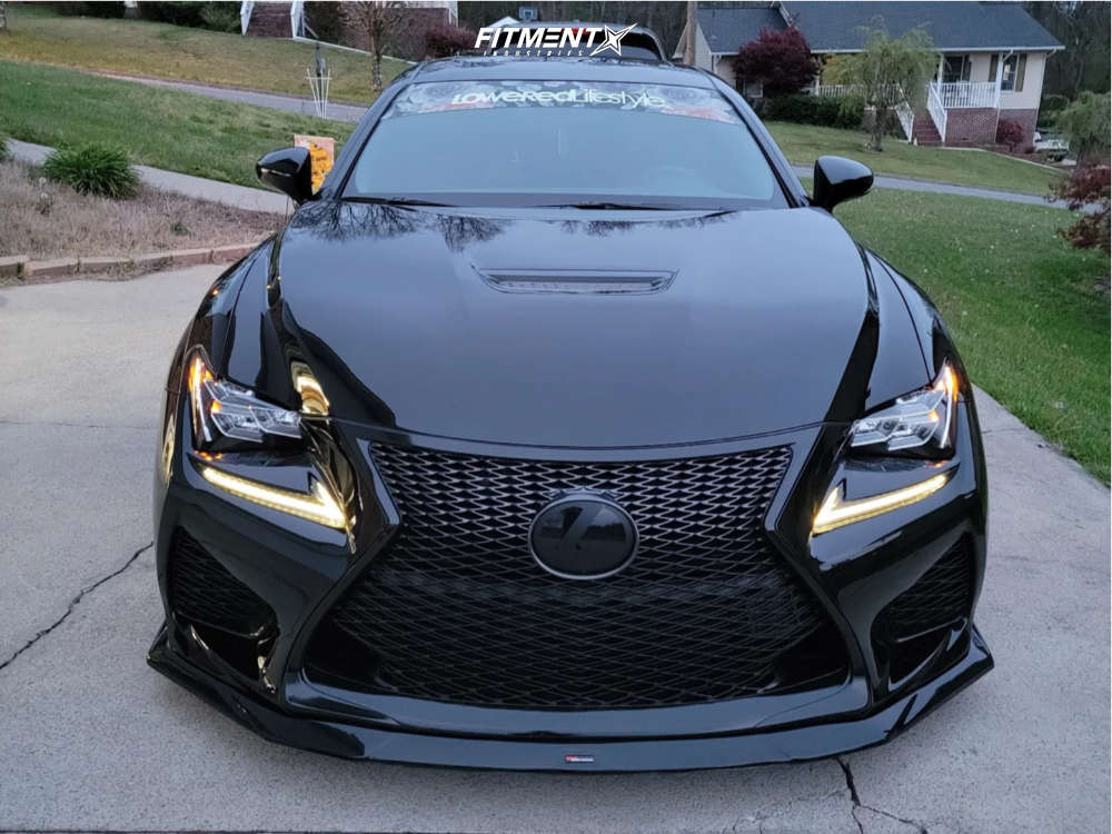 2016 Lexus RC F Base with 19x9.5 Heritage Ebisu and Michelin 255x35 on ...