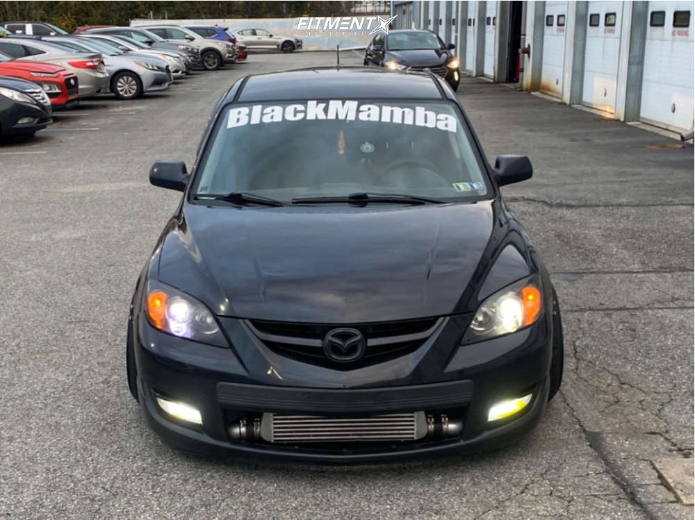 2008 Mazda 3 Mazdaspeed with 18x9.5 Cosmis Racing Xt-206r and Nitto ...