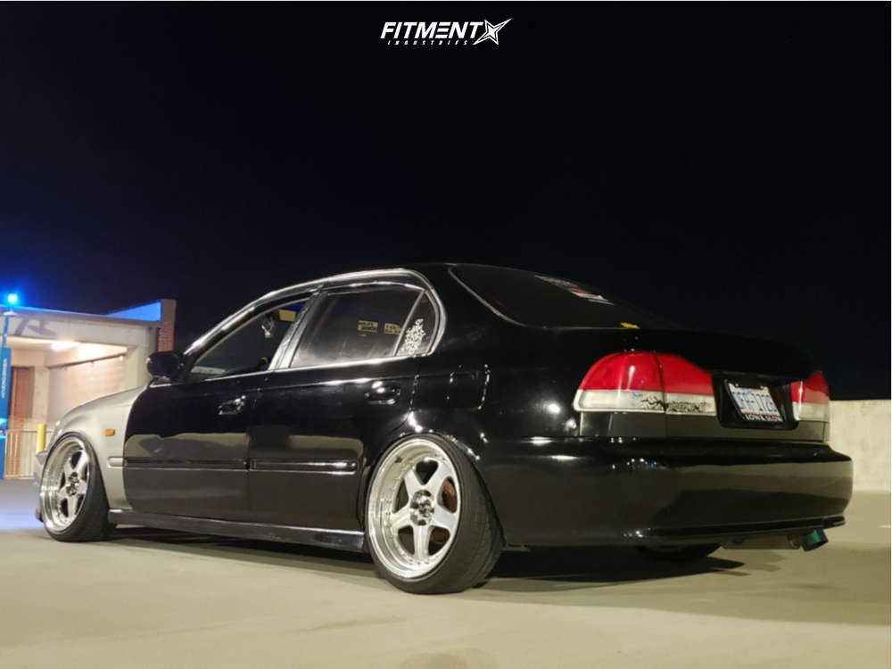 2000 Honda Civic LX with 17x8 JNC Jnc010 and Falken 205x40 on Coilovers ...