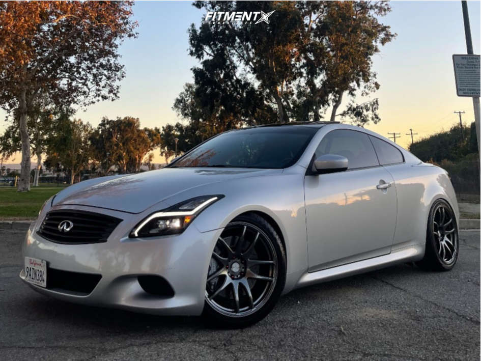 2008 INFINITI G37 Sport with 19x8.5 ESR Sr08 and Federal 235x35 on Coilovers | 2472268 | Fitment ...
