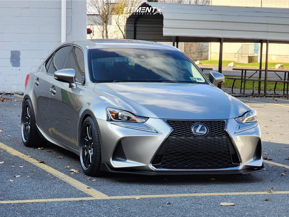 2017 Lexus IS300 Base with 18x8.5 Aodhan Ds02 and Continental 225x40 on ...