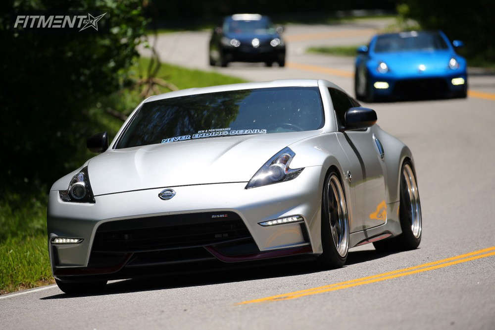 2016 Nissan 370Z Base with 19x9.5 Work T7R2P and Bridgestone 255x35 on ...