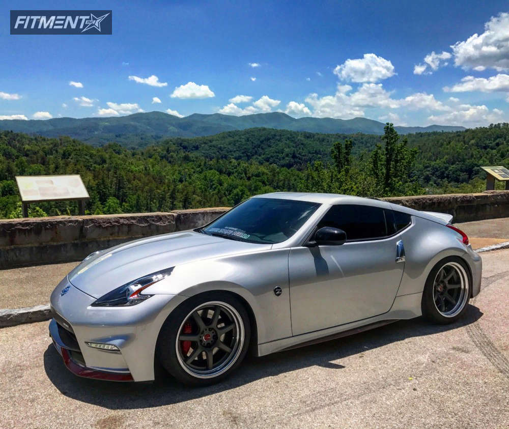 2016 Nissan 370Z Base with 19x9.5 Work T7R2P and Bridgestone 255x35 on ...