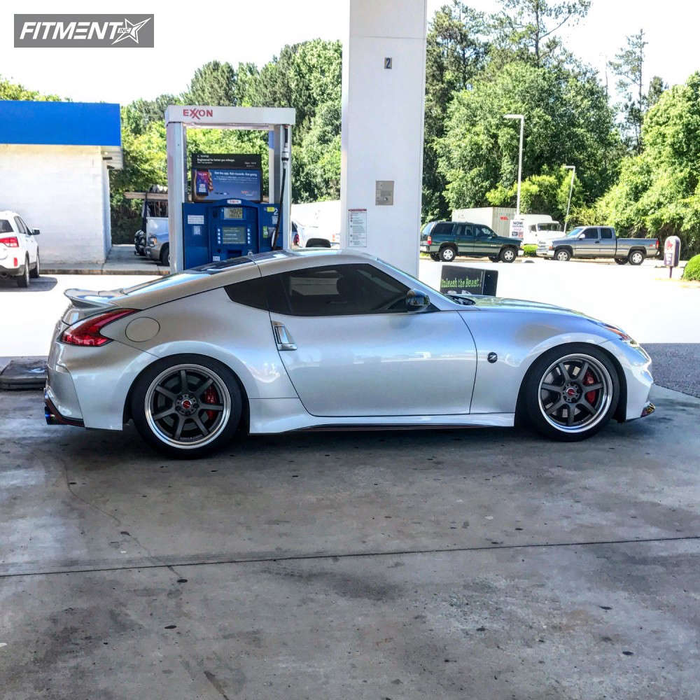 2016 Nissan 370Z Base with 19x9.5 Work T7R2P and Bridgestone 255x35 on ...