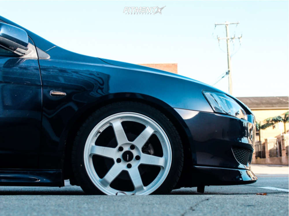 2014 Mitsubishi Lancer ES with 18x8.5 AVID1 AV6 and Accelera 235x40 on ...