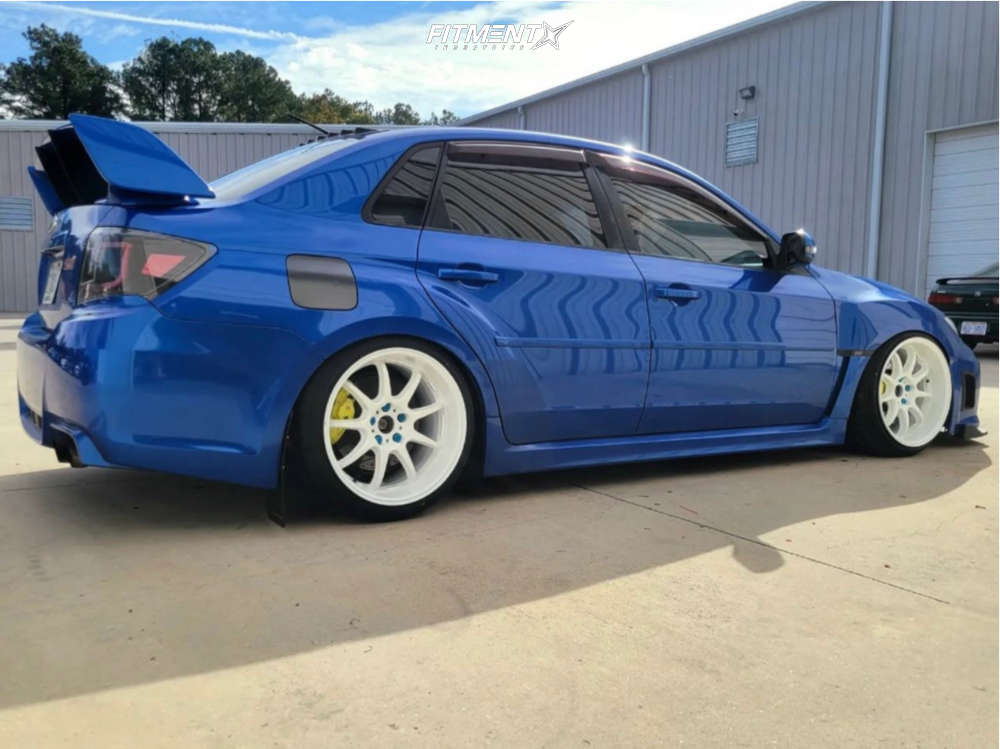2012 Subaru Impreza WRX STI with 18x10.5 Work D9r and Vercelli 225x40 ...
