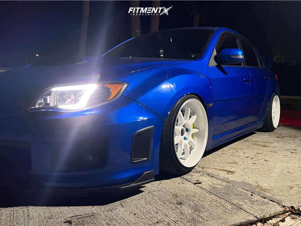 2012 Subaru Impreza WRX STI with 18x10.5 Work D9r and Vercelli 225x40 ...