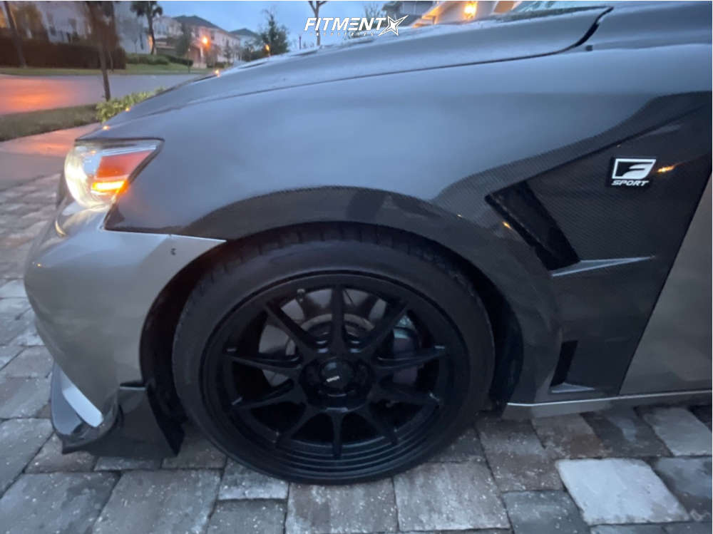 2016 Lexus IS350 F Sport with 18x8.5 Konig Dekagram and Hankook 225x40 on Coilovers | 2475135 ...