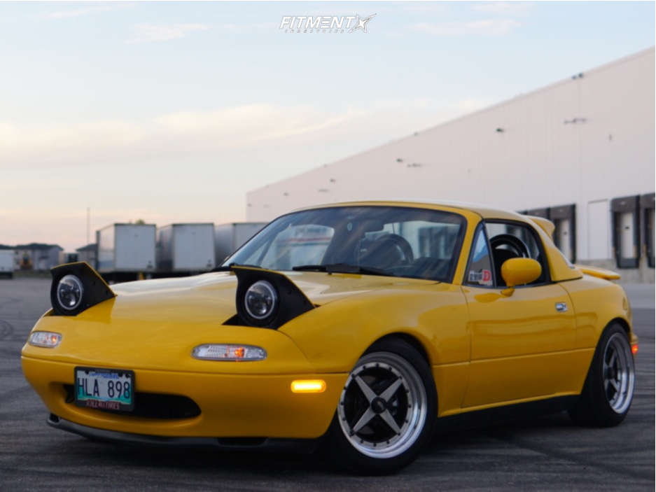 1992 Mazda Miata Base with 15x7.5 Work Equip 01 and Dunlop 195x50 on ...