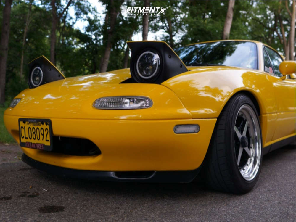 1992 Mazda Miata Base with 15x7.5 Work Equip 01 and Dunlop 195x50 on ...