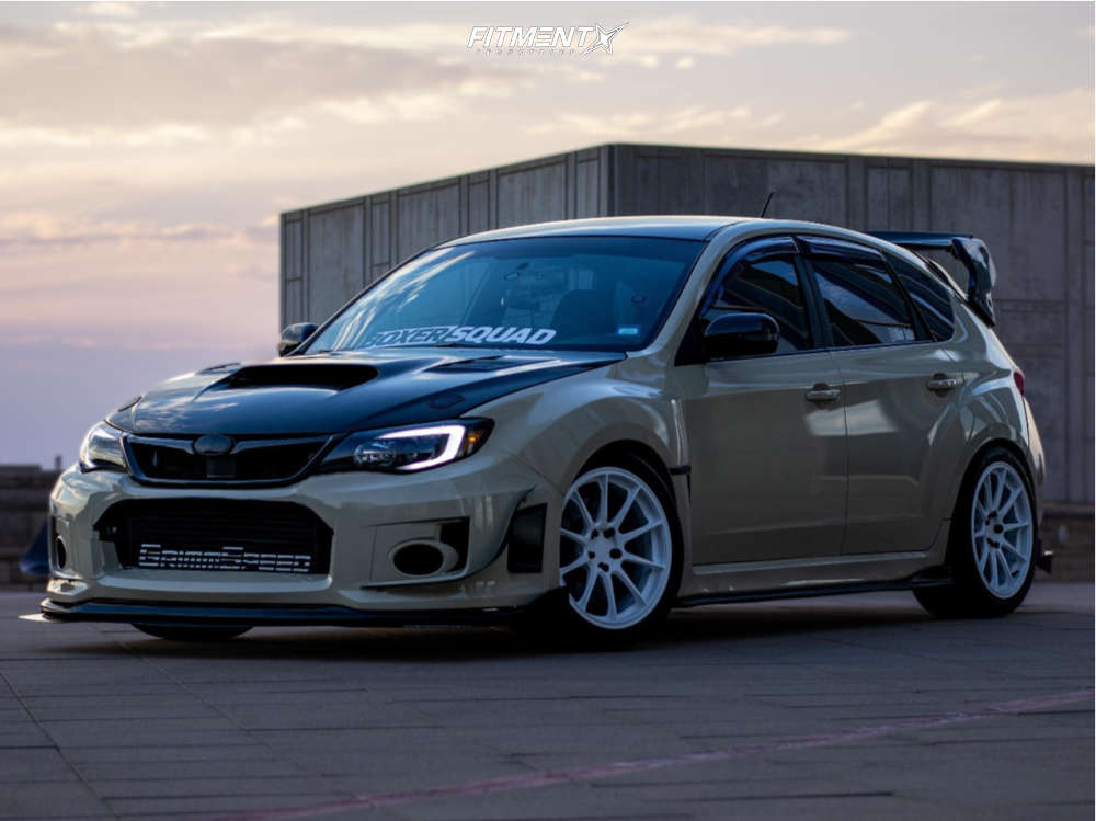 2011 Subaru Impreza WRX STI with 18x9.5 Titan7 TR10 and Michelin 255x35 ...