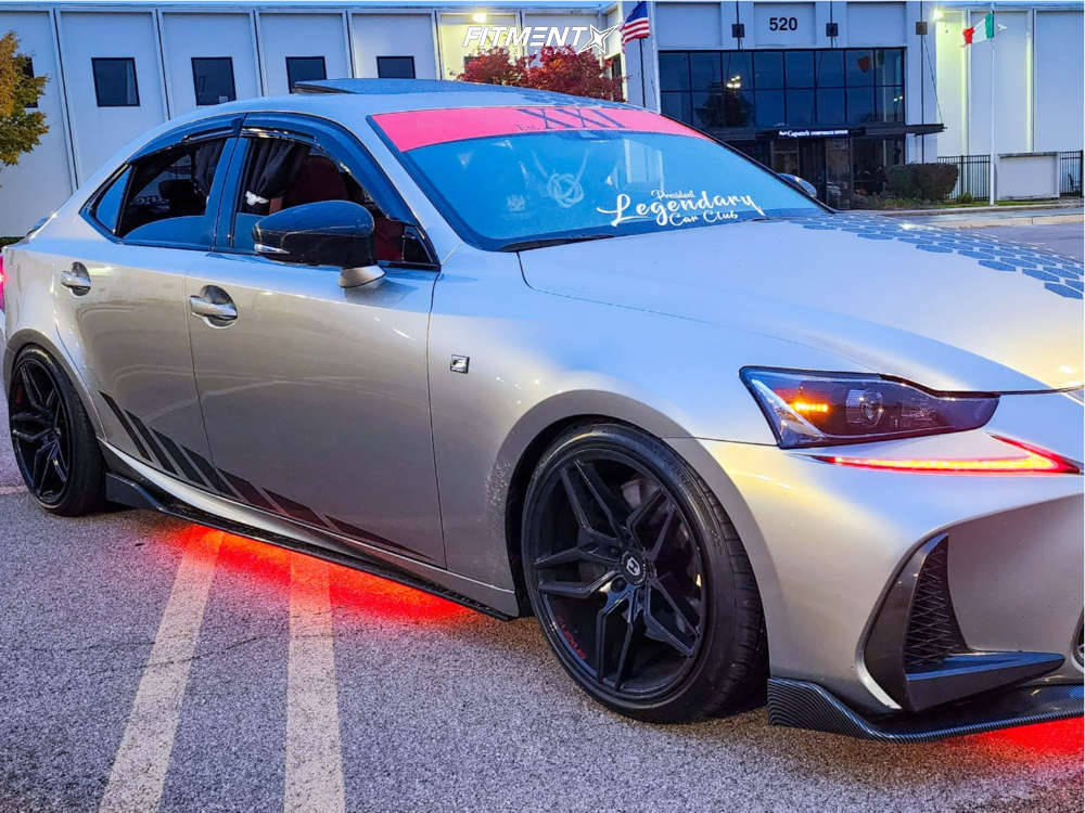 2017 Lexus IS200t F Sport with 18x9.5 Curva C25 and Vercelli 225x40 on ...