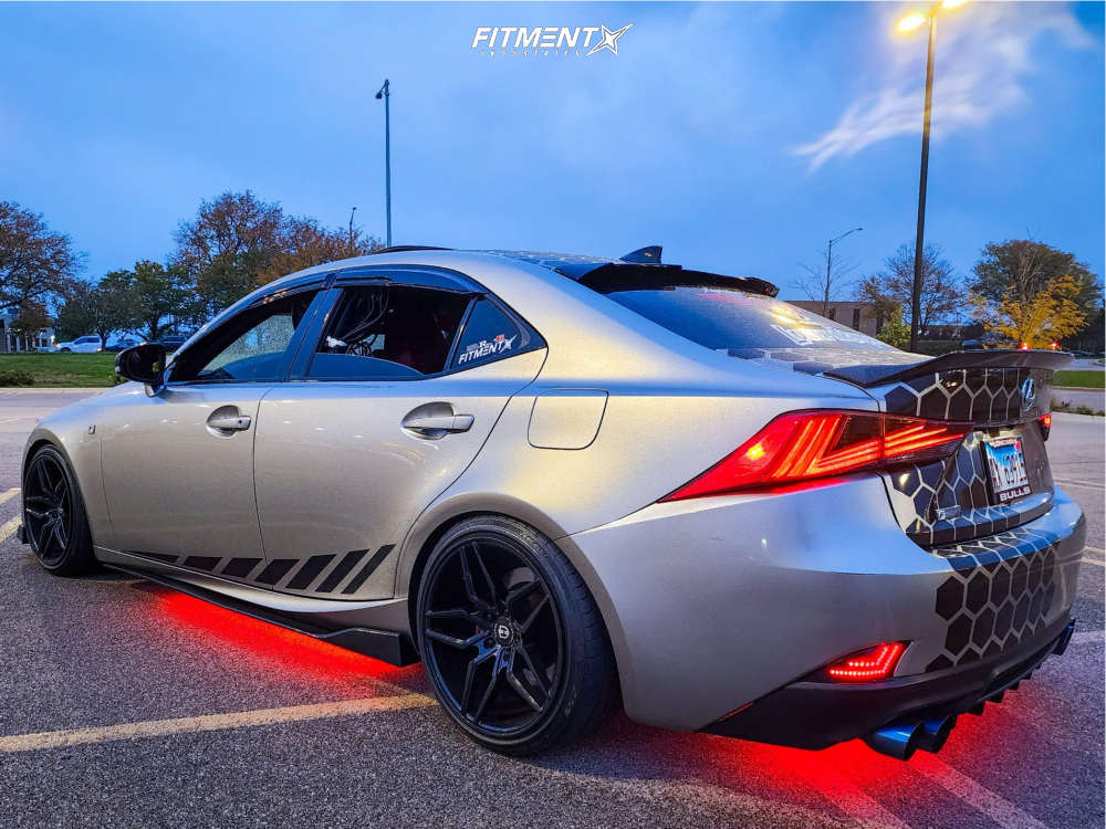 2017 Lexus IS200t F Sport with 18x9.5 Curva C25 and Vercelli 225x40 on ...