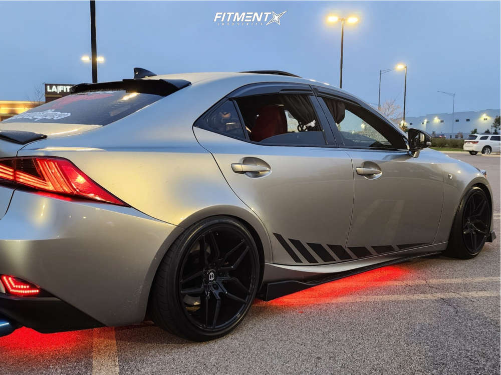 2017 Lexus IS200t F Sport with 18x9.5 Curva C25 and Vercelli 225x40 on ...