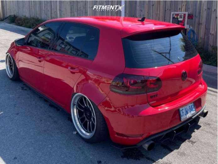 2013 Volkswagen GTI Base with 18x9 Cosmis Racing Xt-206r and Firestone ...