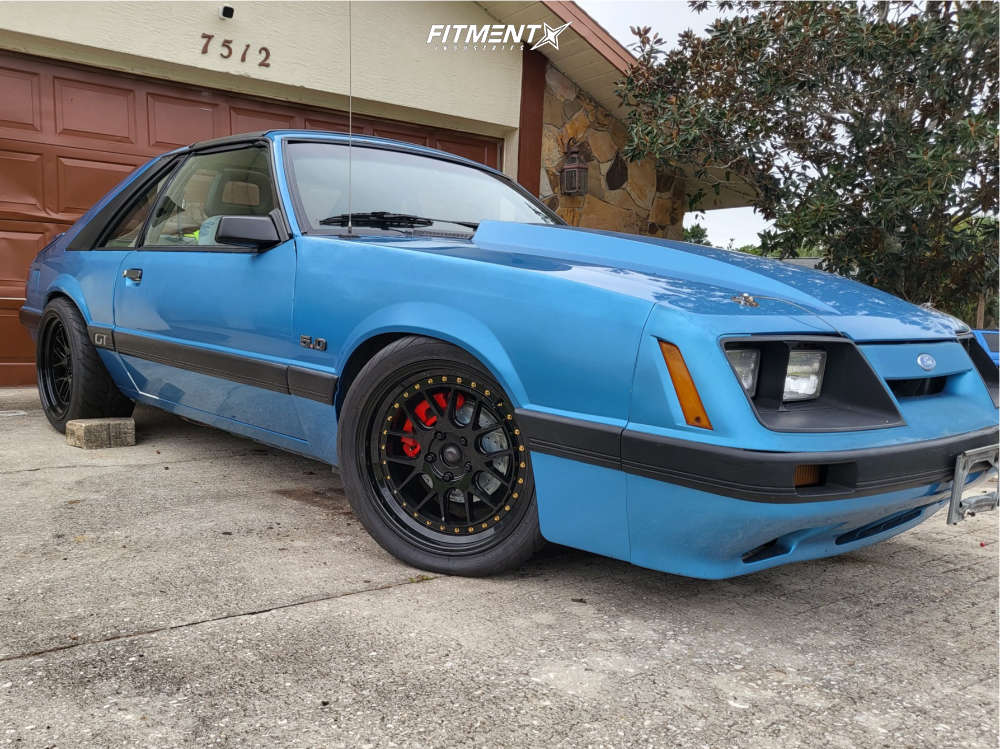 1985 Ford Mustang GT with 18x8.5 Aodhan Ds06 and Federal 265x40 on Coilovers | 2480775 | Fitment ...