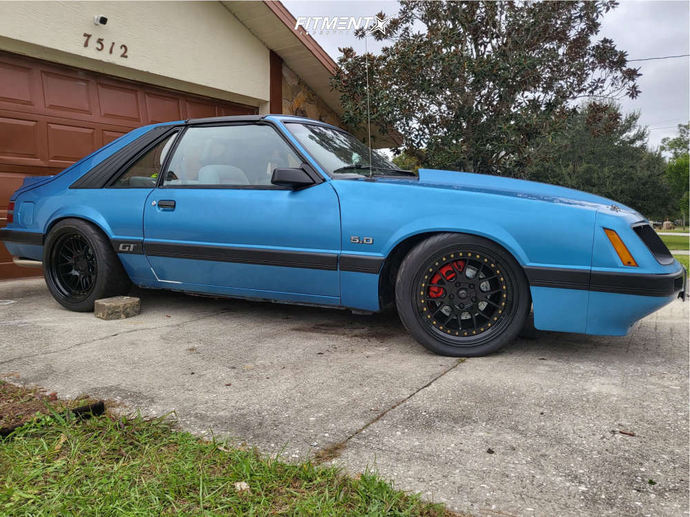 1985 Ford Mustang GT with 18x8.5 Aodhan Ds06 and Federal 265x40 on Coilovers | 2480775 | Fitment ...