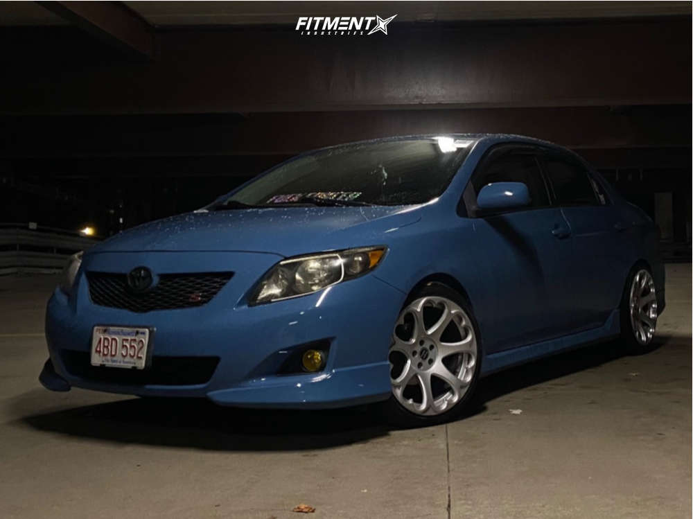 2010 Toyota Corolla S with 18x9.5 Heritage Kokoro Monoc and Vercelli ...