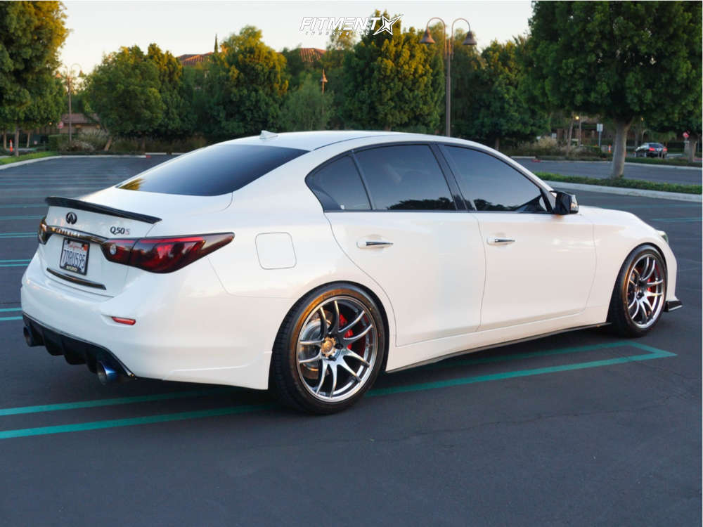2014 INFINITI Q50 Sport with 19x9.5 Vordoven Forme 9 and Falken 255x40 ...