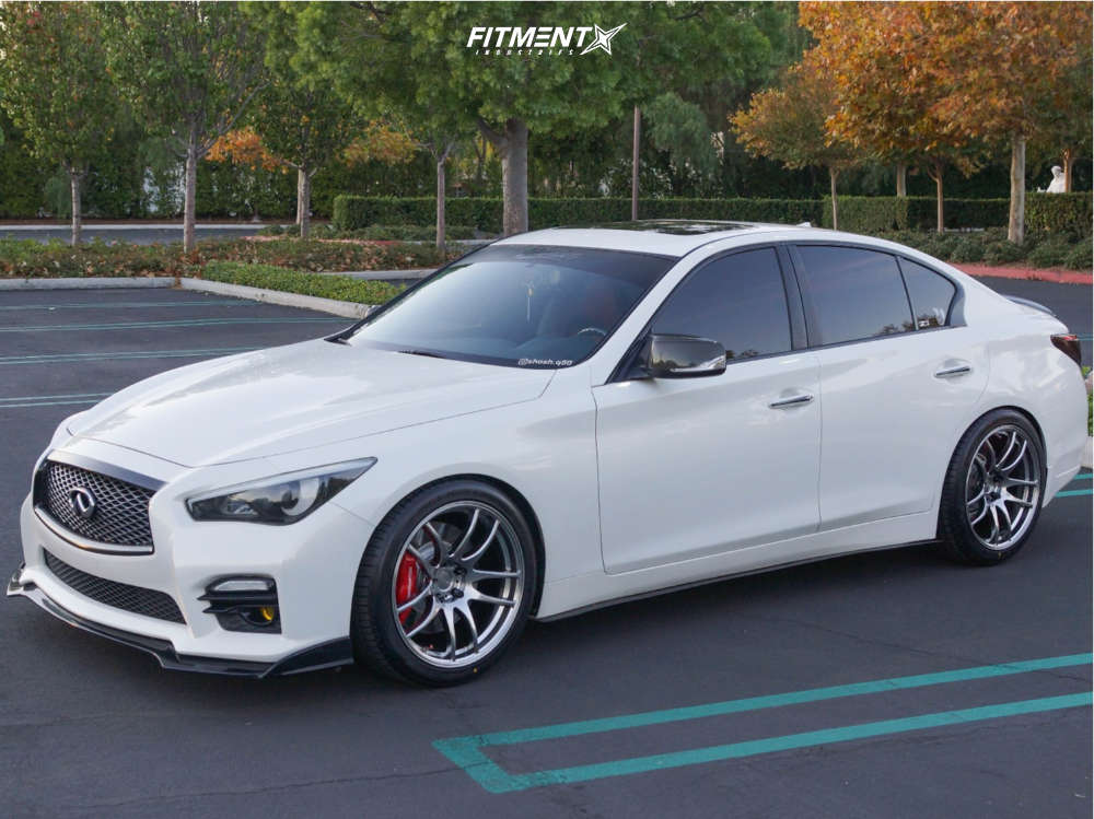 2014 INFINITI Q50 Sport with 19x9.5 Vordoven Forme 9 and Falken 255x40 ...