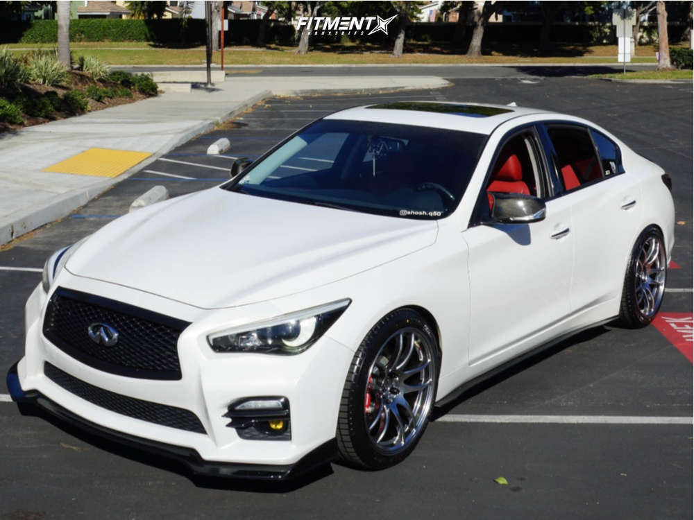 2014 INFINITI Q50 Sport with 19x9.5 Vordoven Forme 9 and Falken 255x40 ...