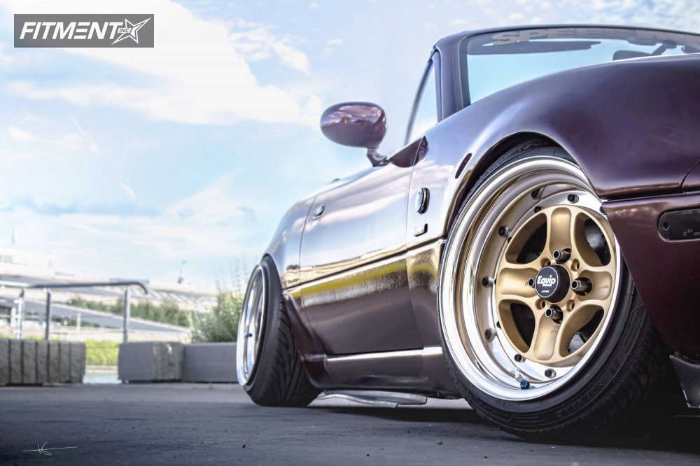 1996 Mazda MX-5 Miata Base with 15x9.5 Work Equip40 and Nankang 185x45 ...
