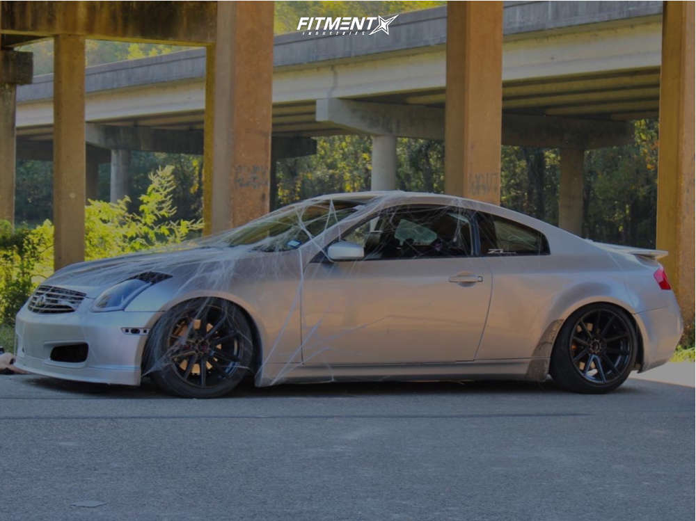2003 INFINITI G35 Base with 18x8.5 F1R F27 and Velozza 225x45 on ...