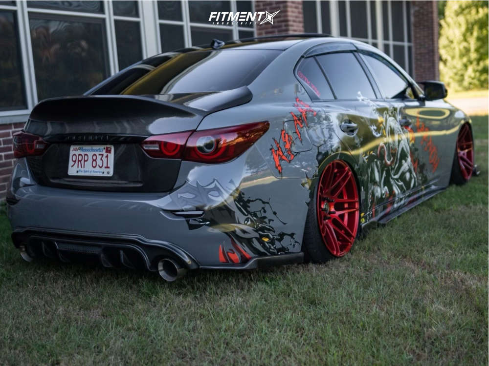 2015 INFINITI Q50 Premium with 20x10.5 Forgestar F14 and Kumho 245x35 ...