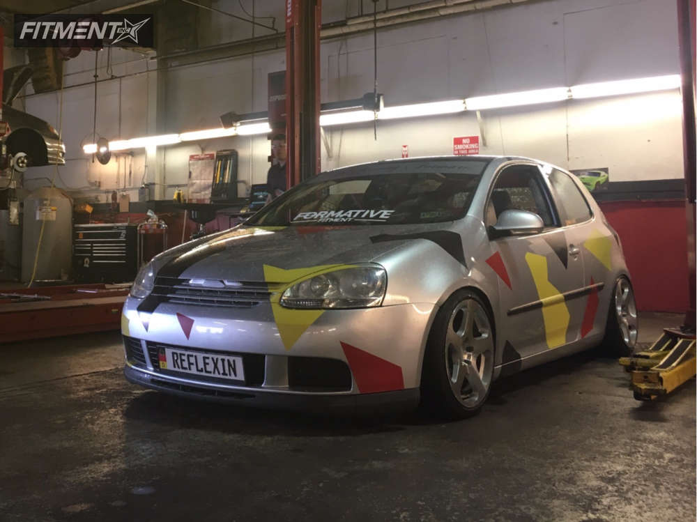 2007 Volkswagen Rabbit 2.5 with 17x8 Rotiform Nue and Bridgestone ...