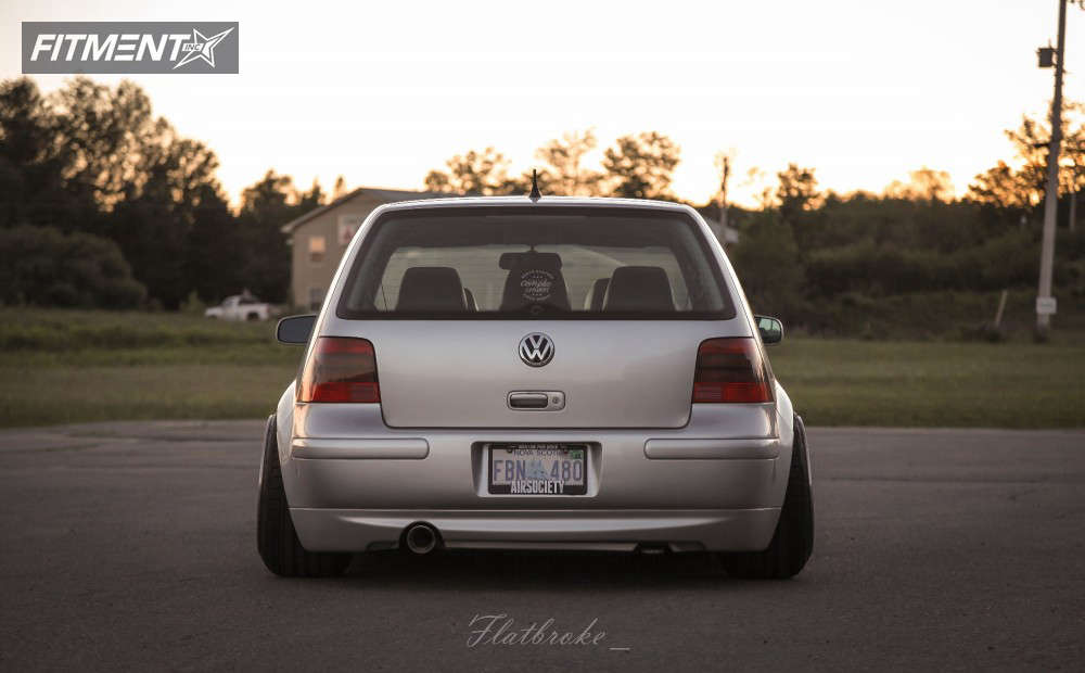2001 Volkswagen Golf GTI GLX with 17x9.5 BBS Rs and Bridgestone 205x45 ...